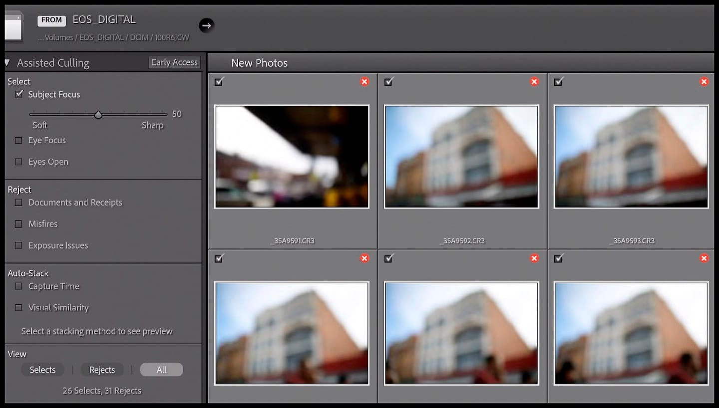 Lightroom Classic to Photoshop: Lightroom Classic Import and AI Culling ...
